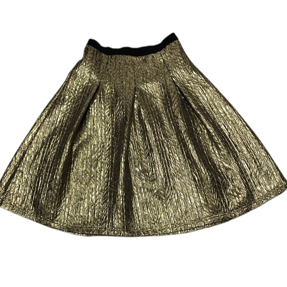 Cato | Skirts | Cato Metallic Gold Party Skirt Glam Fully Lined | Poshmark